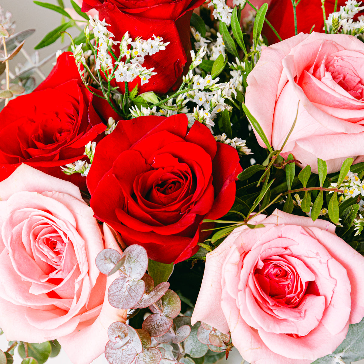 Luxury Red and Pink Roses – Flora Queen